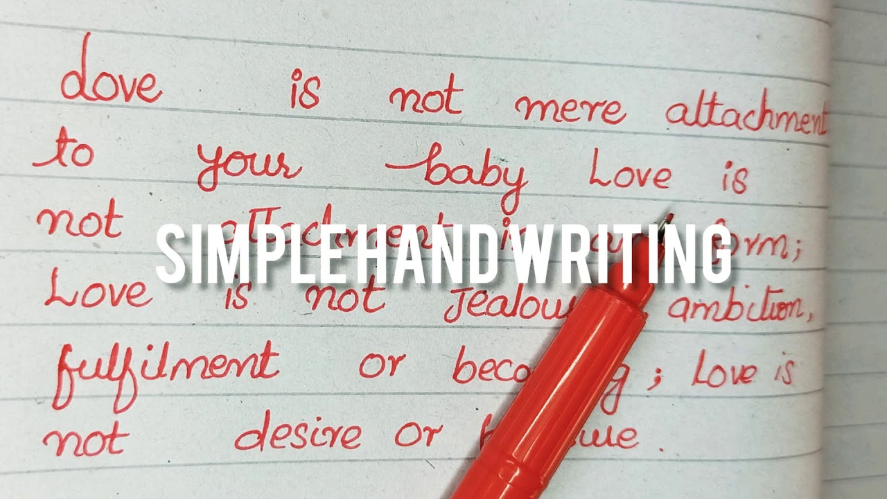 How to write neatly #9 - YouTube