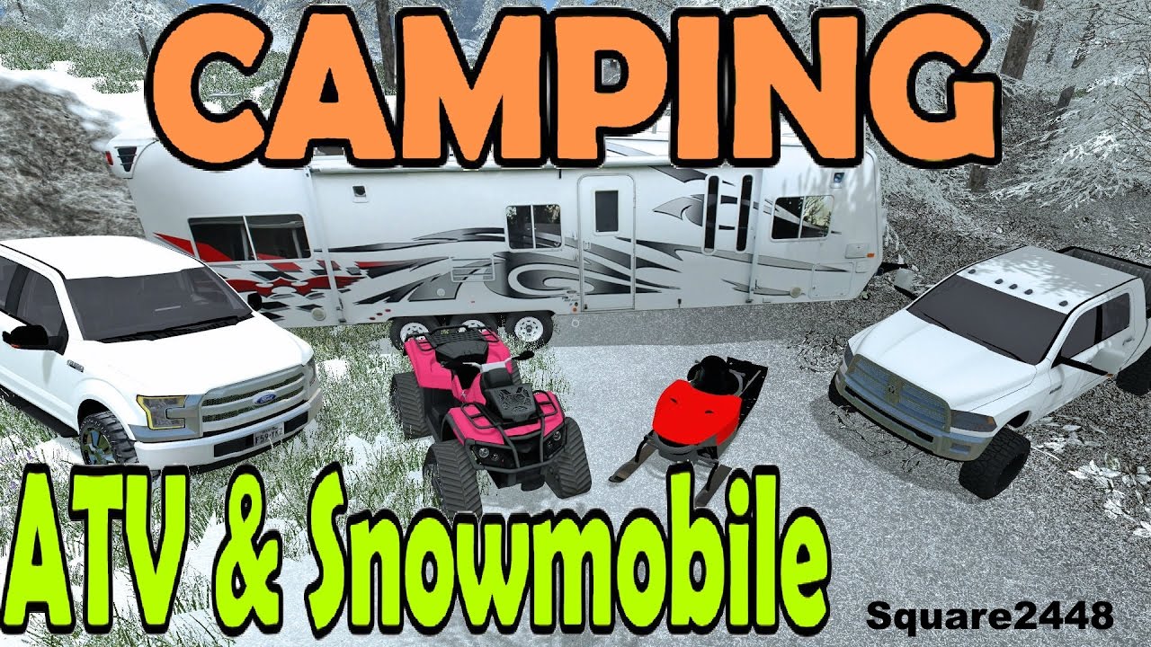 FS17: Camping With ATV & Snowmobile - YouTube