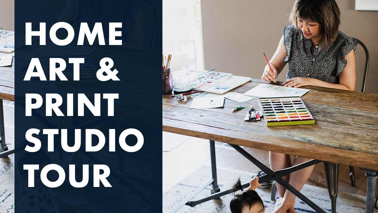 Home Art & Print Studio Tour - E-commerce Business - 2019 - YouTube