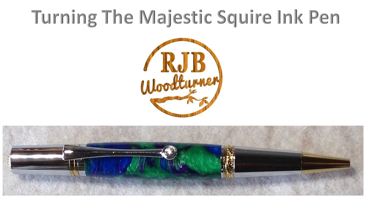 Turning The Majestic Squire Ink Pen - YouTube