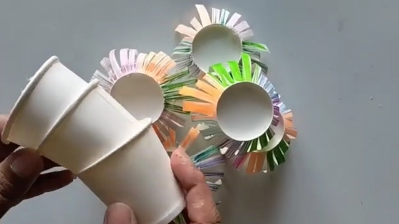 How to make Paper Cup lantern Kandil Lamp for Diwali And Christmas ...