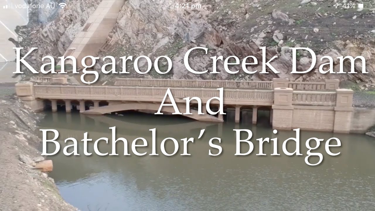 Aerial Vision Of Kangaroo Creek Dam And Batchelor’s Bridge - Cudlee ...