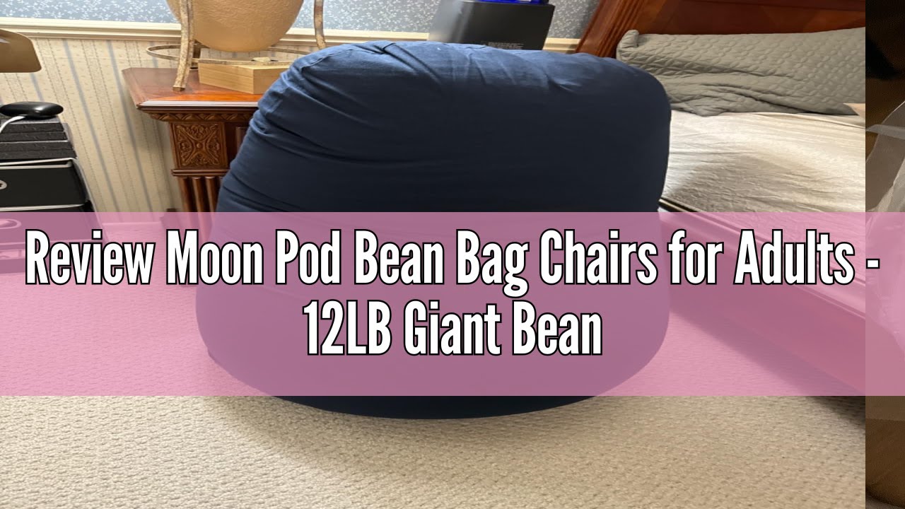 Review Moon Pod Bean Bag Chairs for Adults - 12LB Giant Bean Bag for ...