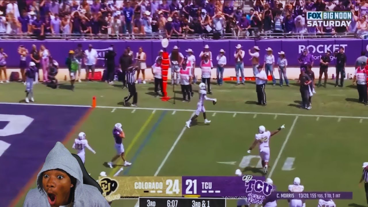 BOYY WTHHH!! Colorado vs #17 TCU | College Football Week 1 - YouTube