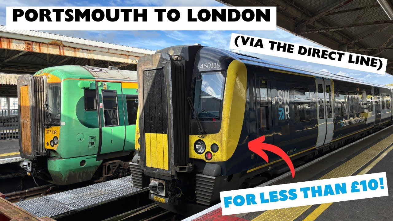 Coastal City to Capital: The Portsmouth Direct Line with SWR! - YouTube