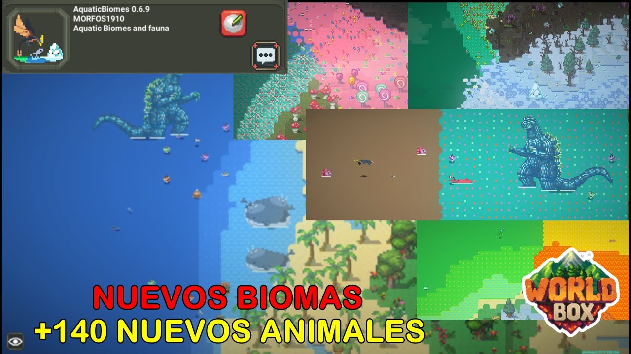 ¡140 Nuevos Animales y Biomas Oceánicos en WorldBox! 🌍🐋 - YouTube