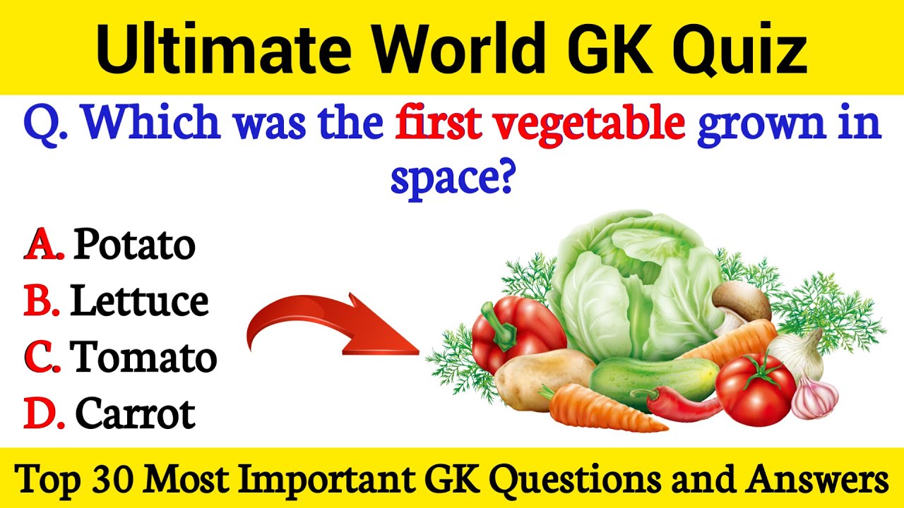 Top 30 World GK Questions | General Knowledge Quiz - YouTube