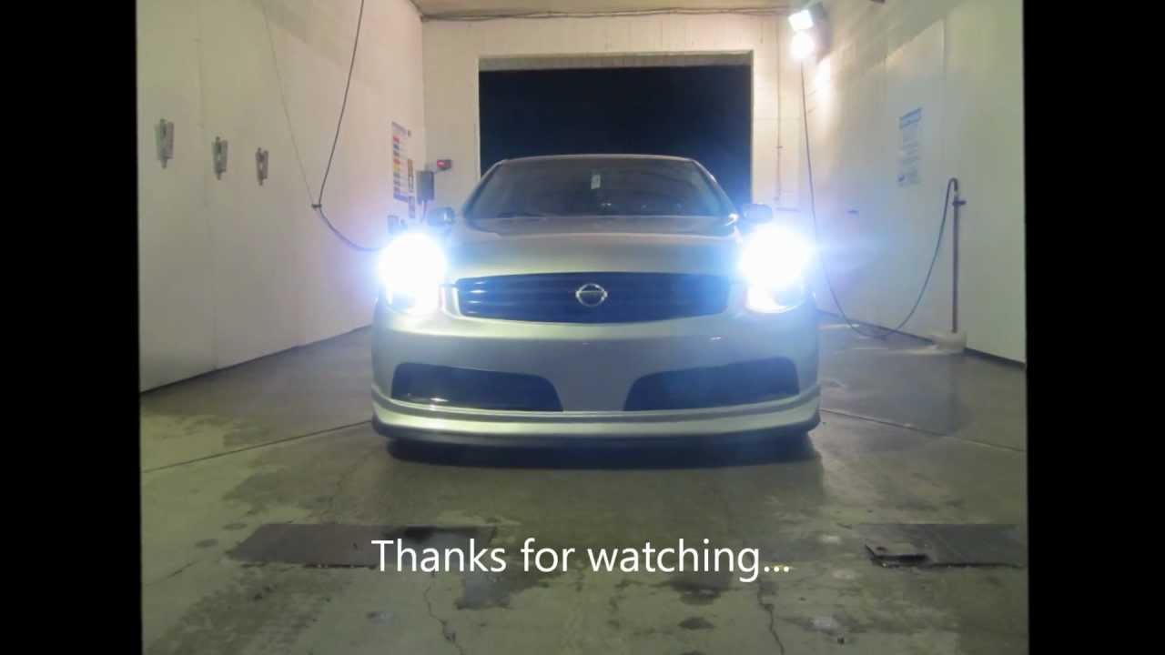 Ali's G35 sedan, night time - YouTube