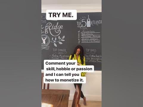 Let Me Help You Monetize Your Skill, Hobby or Passion | #entrepreneurship - YouTube