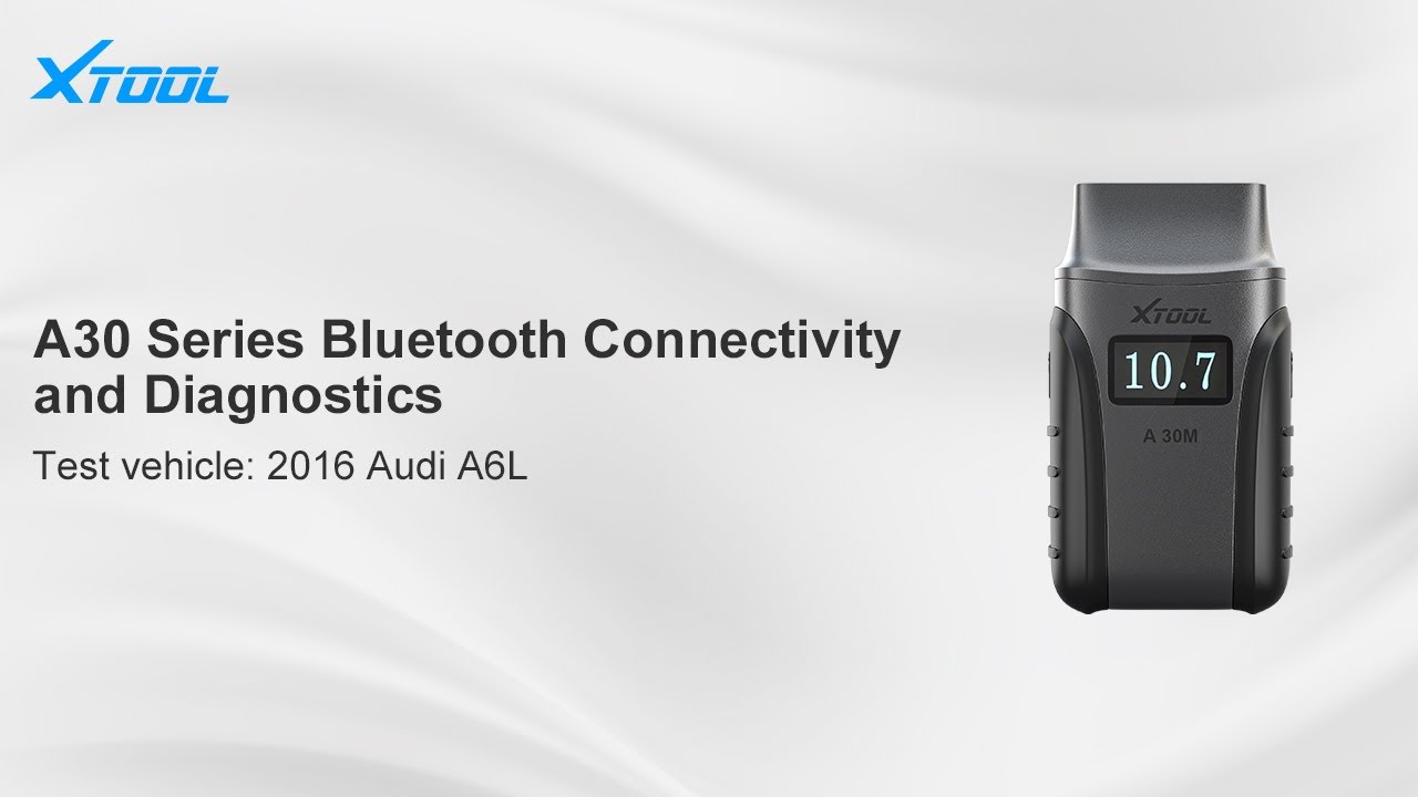 XTOOL Products Function Demo-A30 Series Bluetooth Connectivity and Diagnostics - YouTube