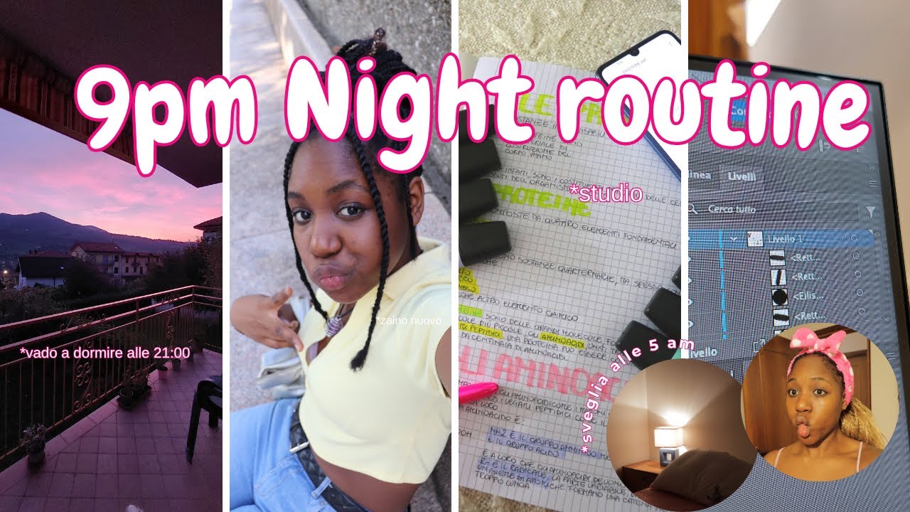 9pm Night routine - YouTube