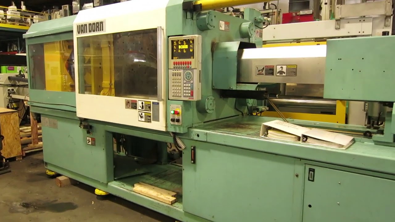 Ref#27501- 300 Ton Van Dorn Injection Molding Machine - YouTube