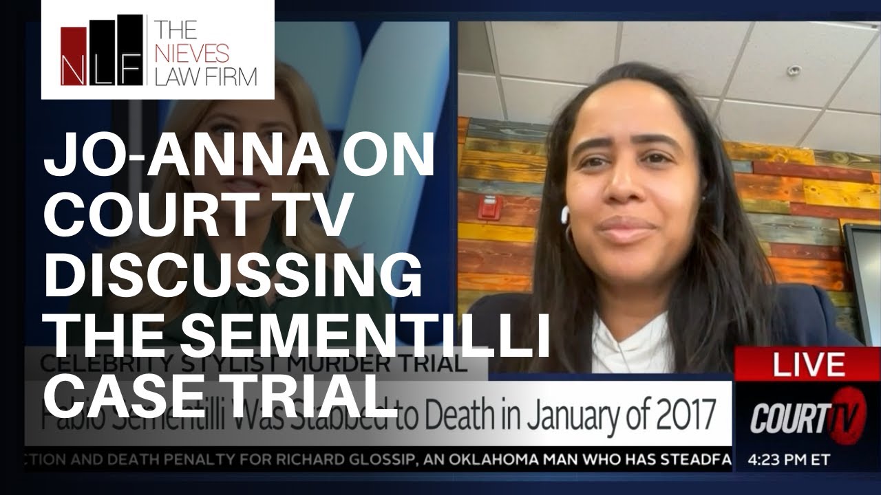 Jo-Anna Nieves Live on Court TV | Legal Analysis of Sementilli Murder ...