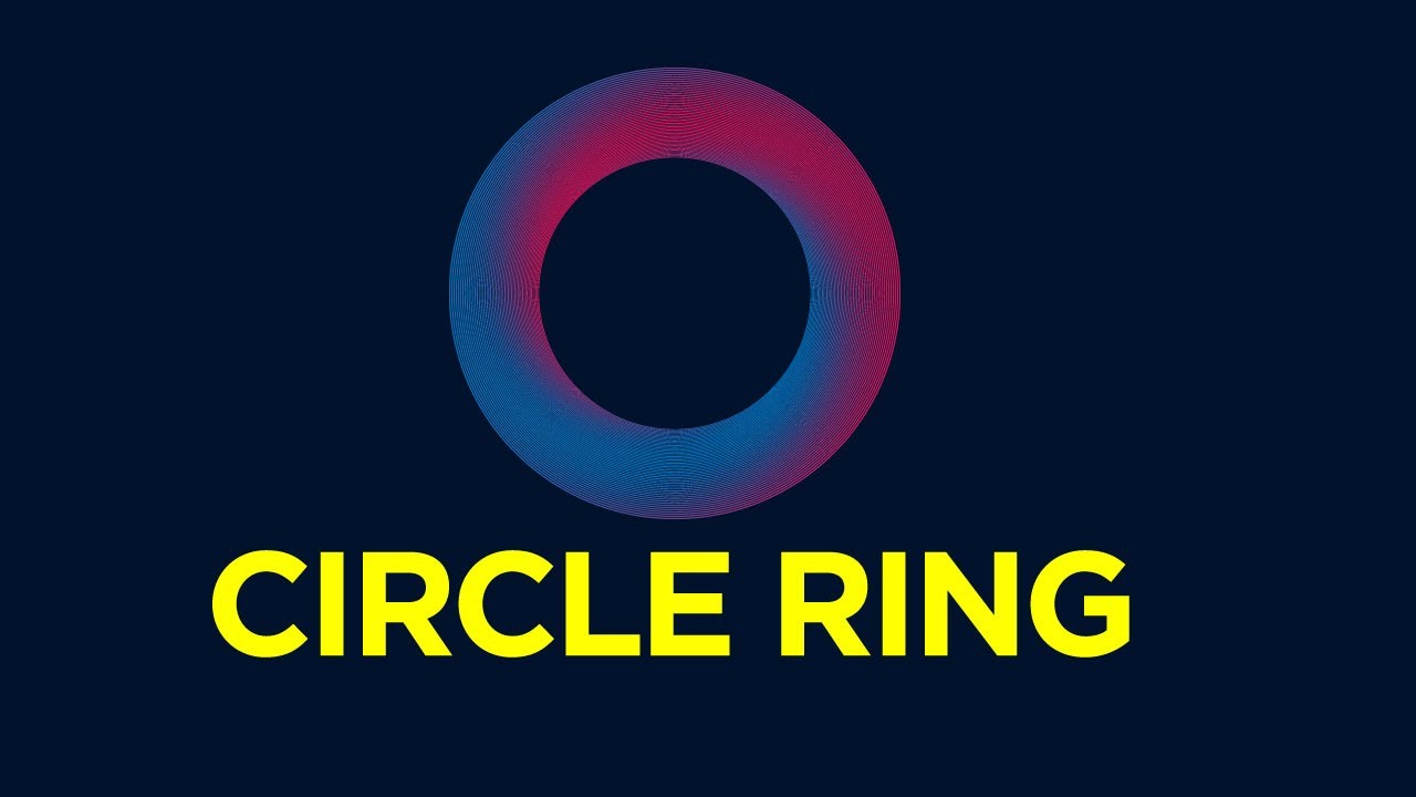 create a circle ring in illustrator - YouTube
