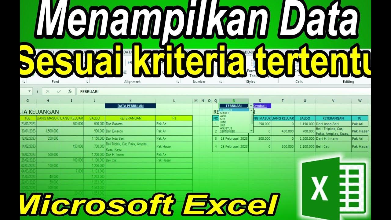 MENGELOMPOKKAN DATA DAN MENAMPIKANNYA SESUAI KRITERIA TERTENTU_MS EXCEL - YouTube