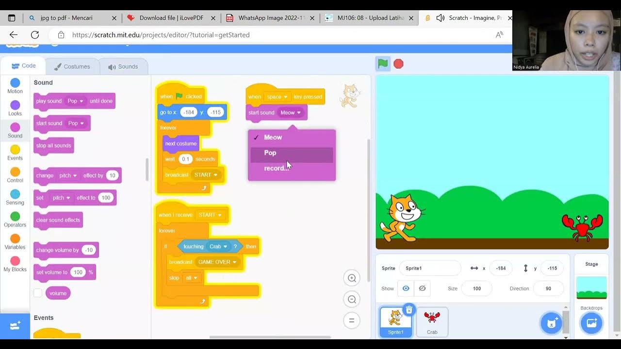 Presentasi Membuat game sederhana di scratch - YouTube