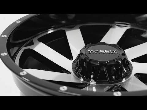 Massiv Off- Road OR-4 Gloss black with machined face - YouTube