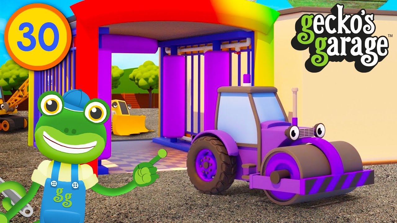 Construction Truck Hide and Seek | Gecko's Garage | Learn Colours ...