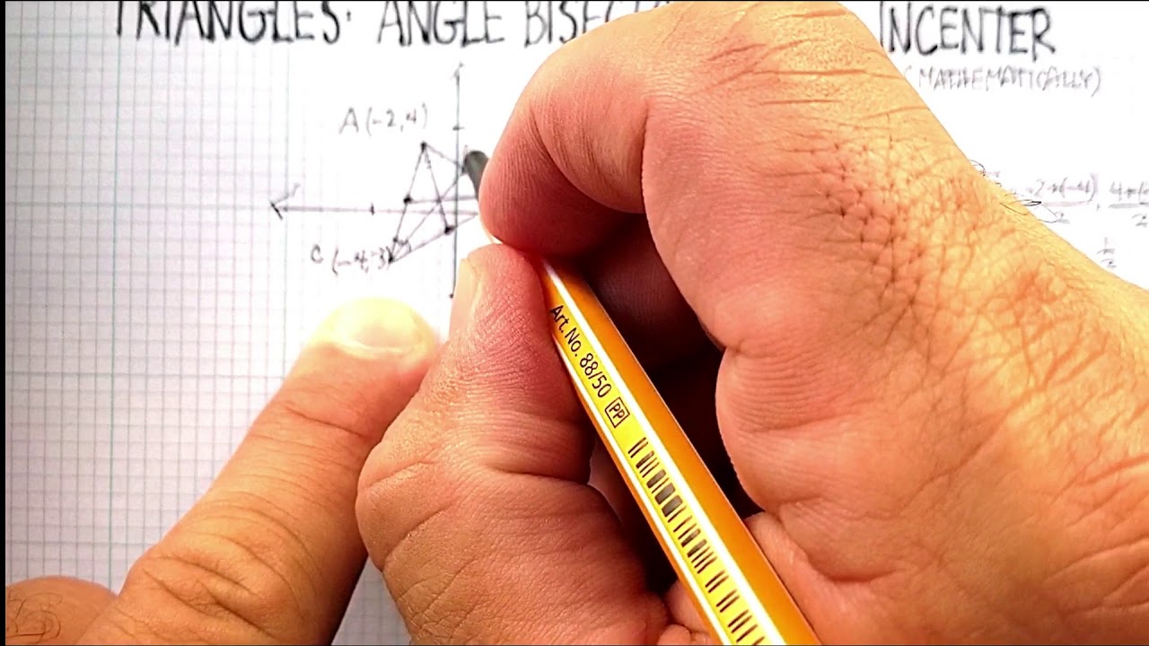 Triangles: How to Find the Incenter Mathematically - YouTube