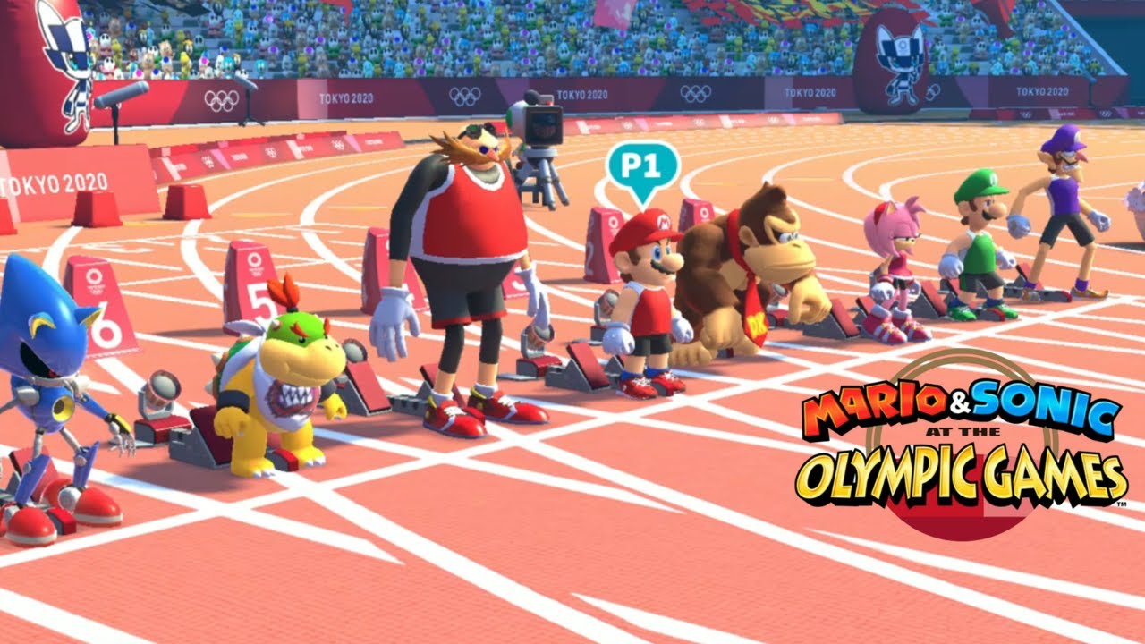 Mario & Sonic at The Olympic Games Tokyo All Character 100m Switch ...