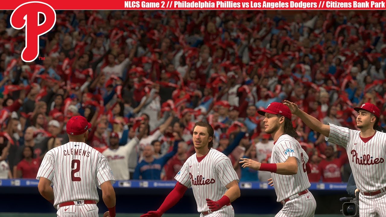 MLB The Show 24 | Philadelphia Phillies vs Los Angeles Dodgers | NLCS Game 2 - YouTube
