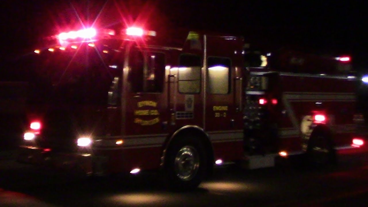Eynon Sturges Hose Company #3 Engine 33-2 Responding - YouTube