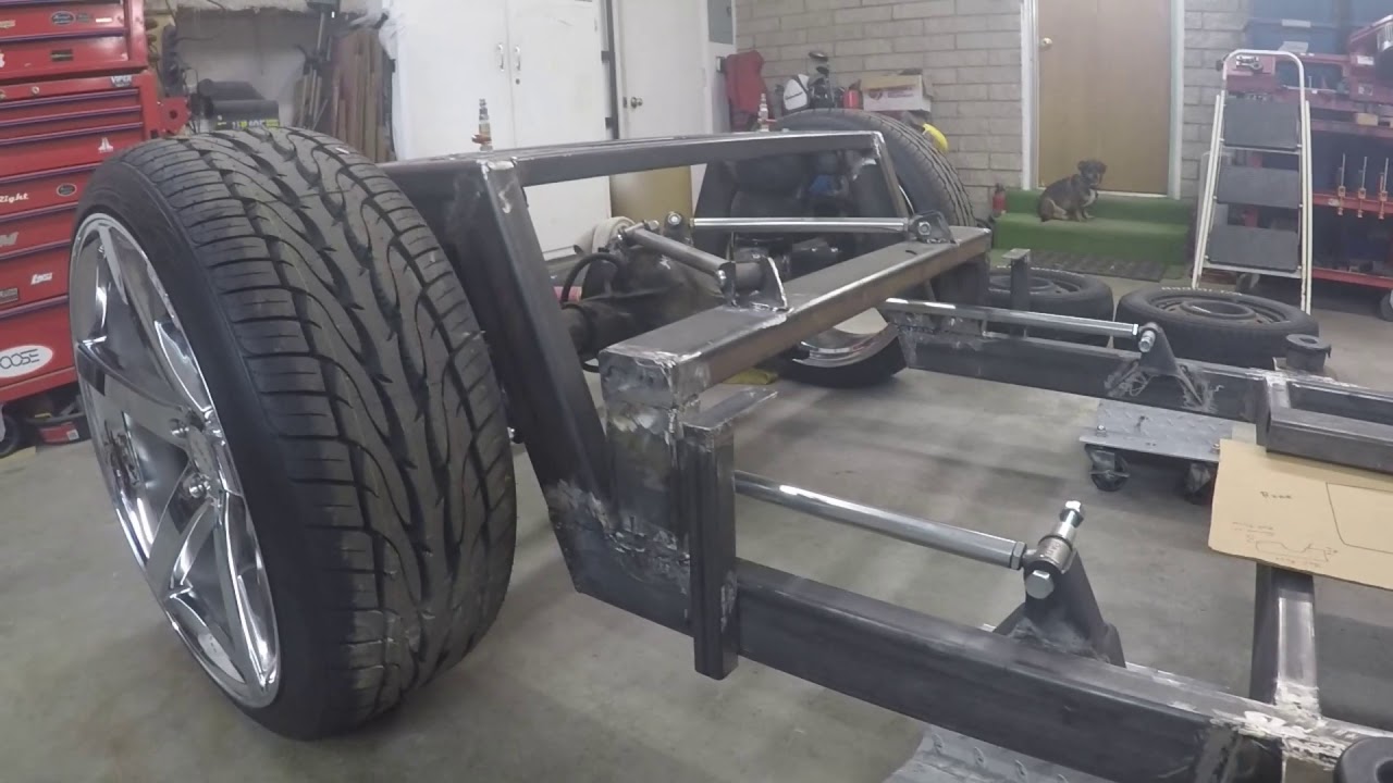 Body Dropped Silverado 4 Link Setup - YouTube