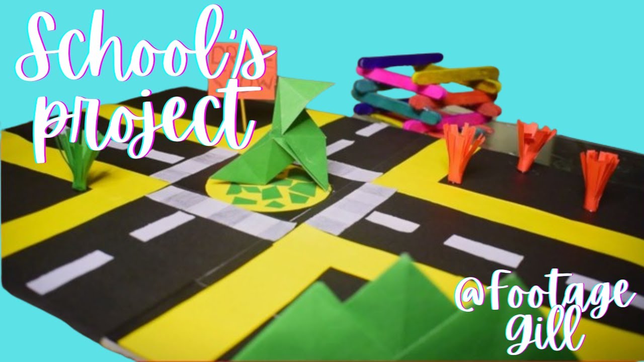 Crafting Magic: DIY School Project - Pencil Box & Roundabout Model ...