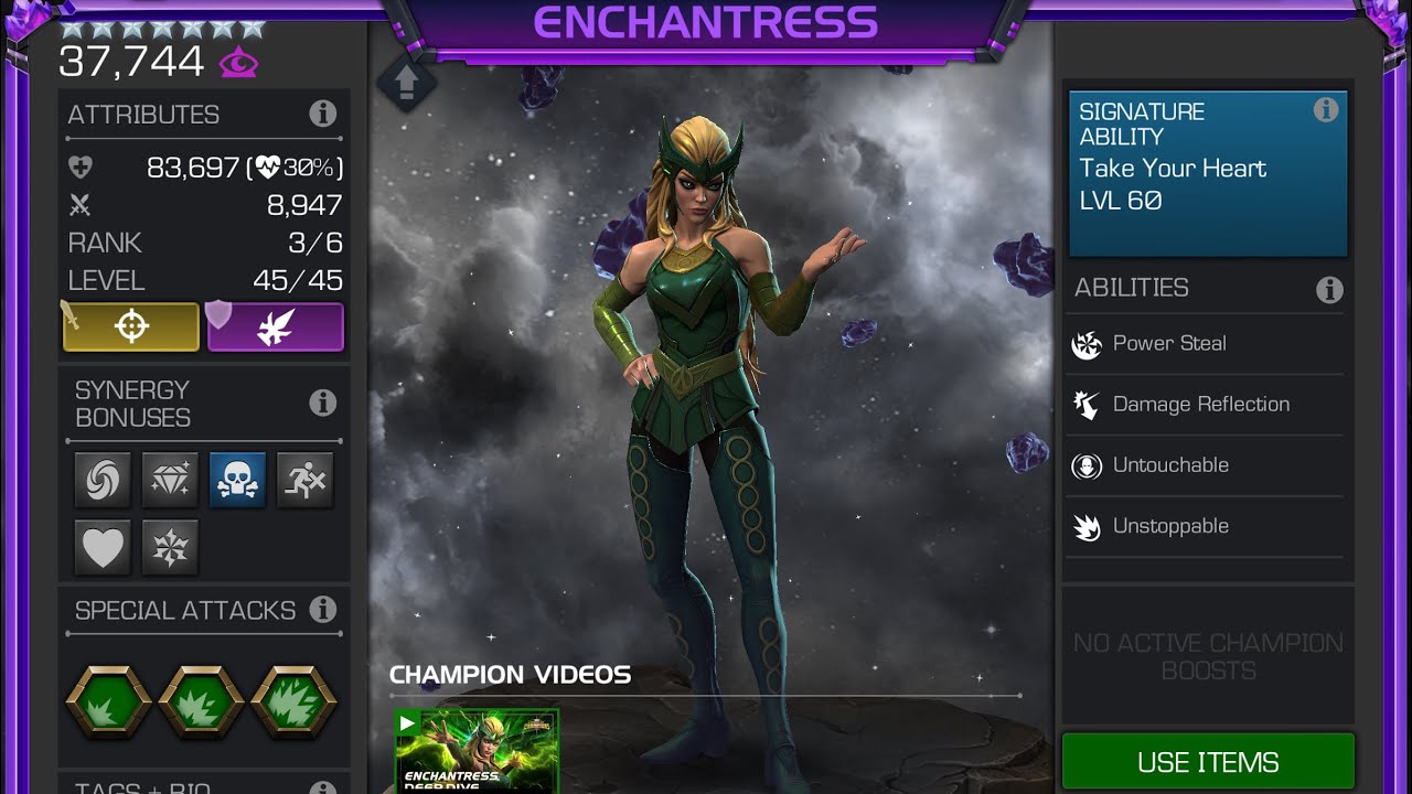 7 Star Rank 3 Enchantress vs ROL Winter Soldier | 62 seconds | #mcoc ...