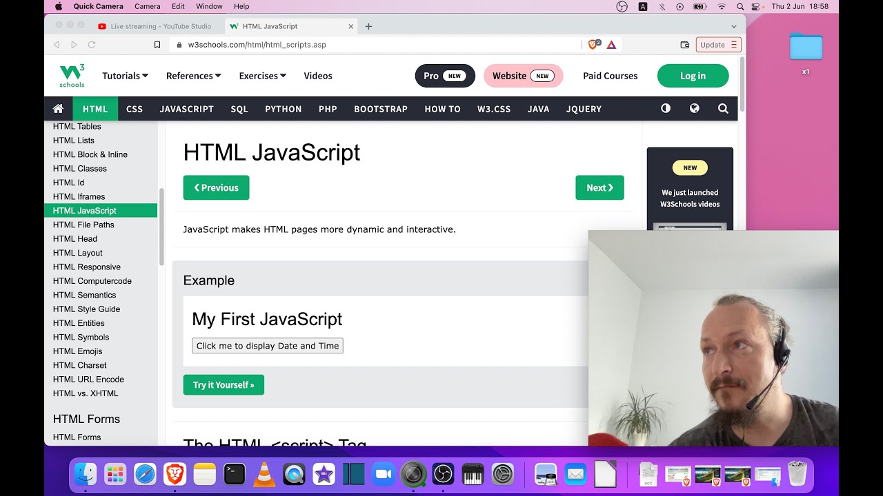 LIVE#94 | JavaScript in HTML - YouTube