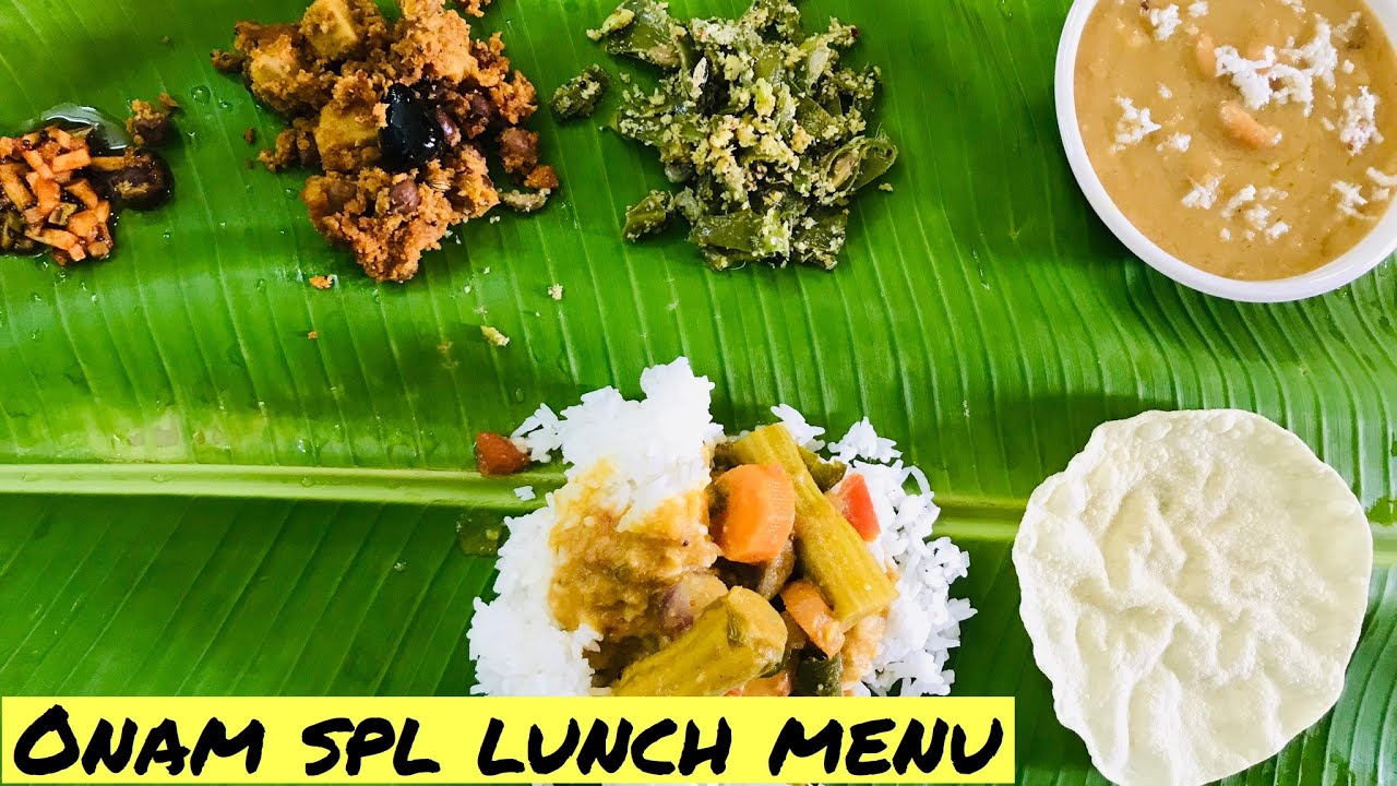 Onam special simple lunch menu |Simple Onam sadya recipes| kerala lunch ...