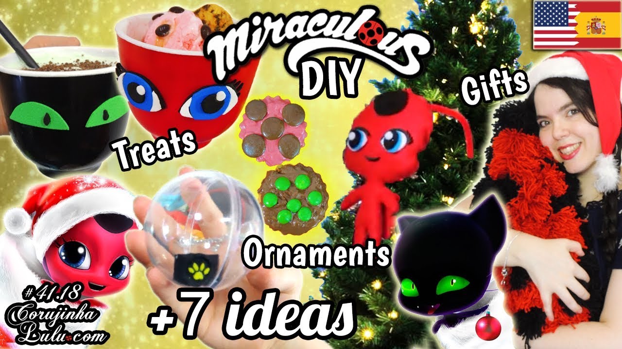 Miraculous Ladybug cute Christmas DIY Treats + Gifts + Ornaments ...