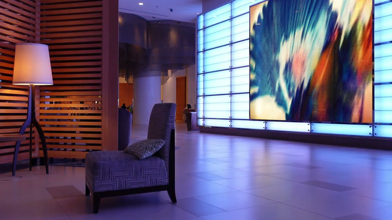 Relaxing White Noise Ambience Late Night Hotel Lobby Ambience Hilton ...