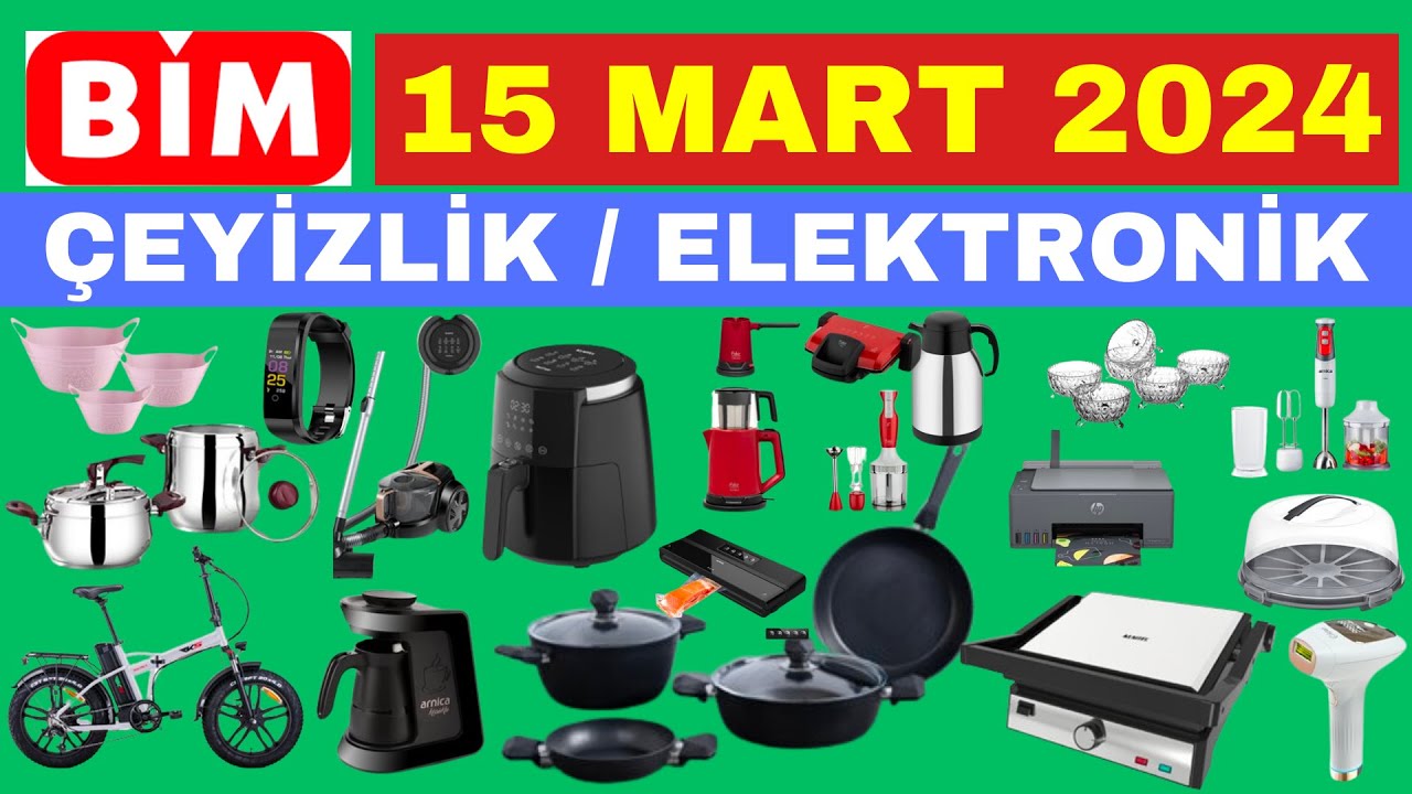 BİM 15 MART 2024 AKTÜEL KATALOĞU | BİM ÇEYİZLİK | BİM TAVA TENCERE ...