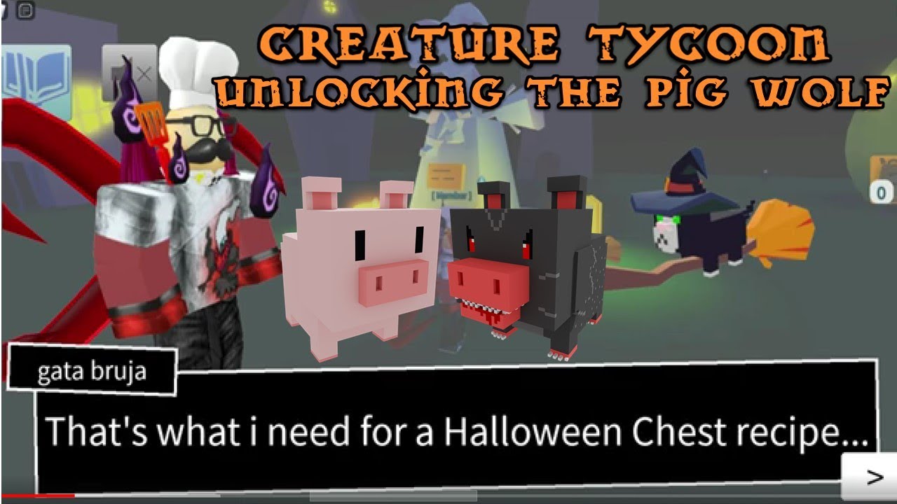 How to Unlock the Pig wolf- Halloween Event- Creatures Tycoon - YouTube