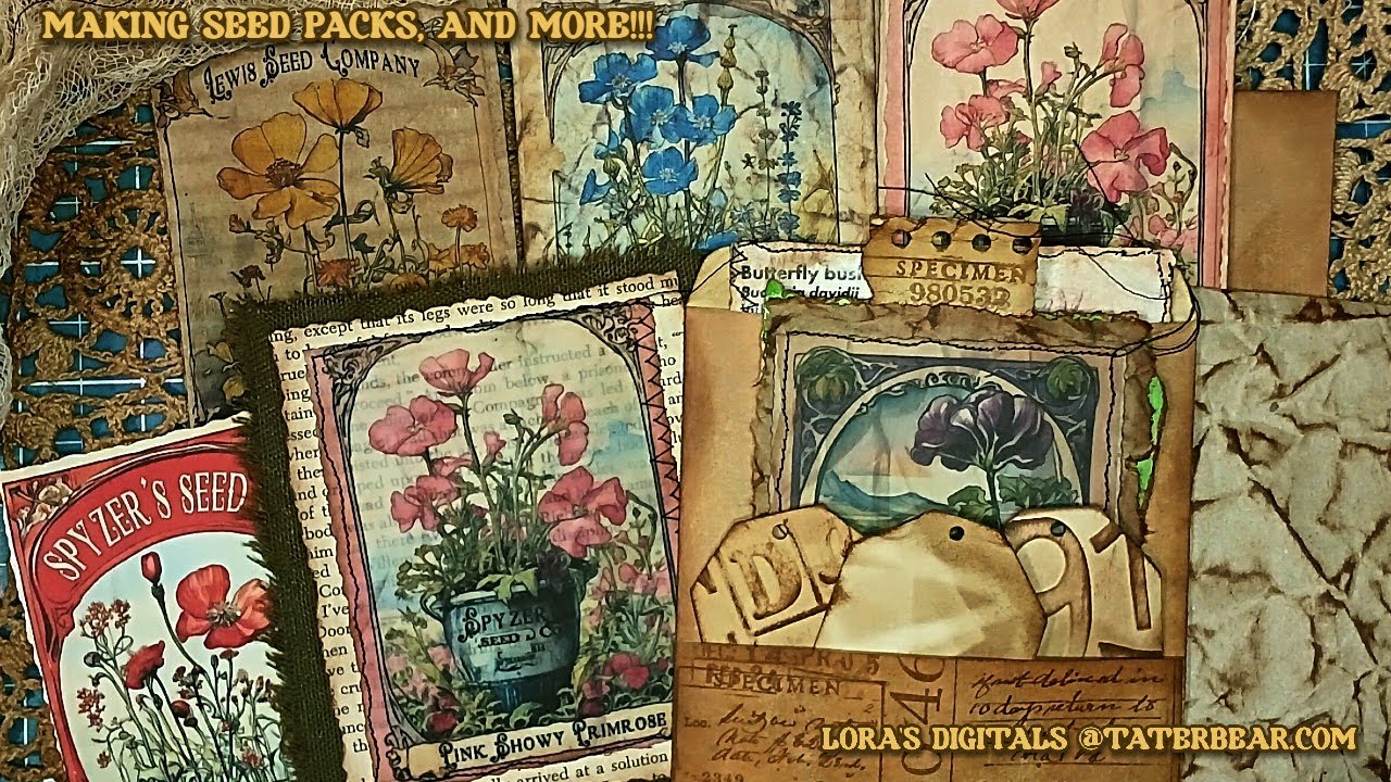 MAKING SEED PACKETS & MORE!! SO FUN, AND EASY. LIMITLESS POSSIBITIES ...