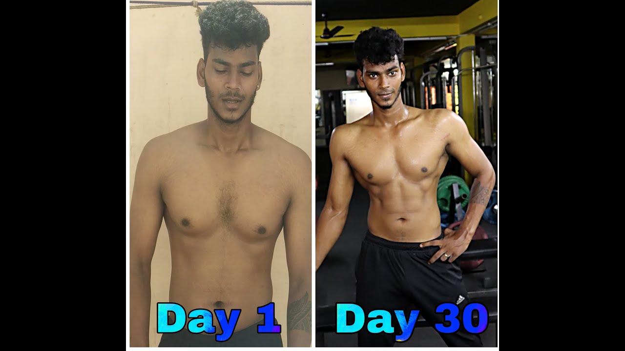 30 Days Natural Transformation without Steroid and supplements - YouTube