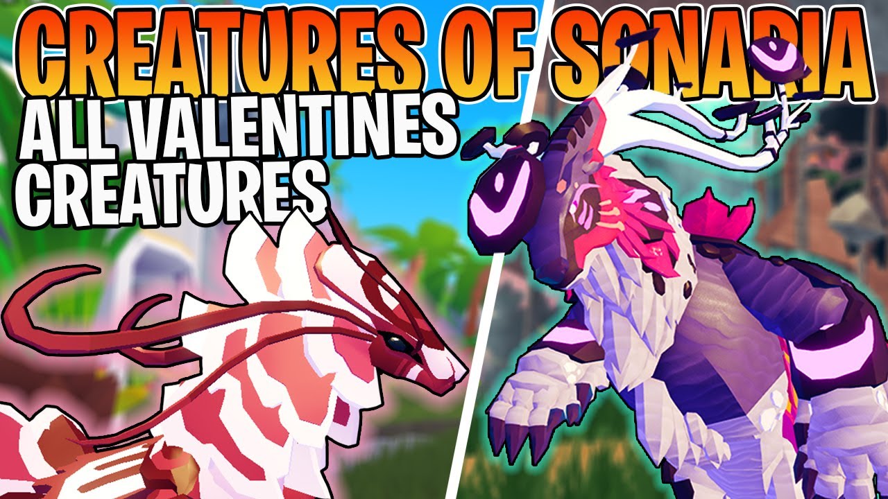 ALL Valentines creatures in ROBLOX Creatures Of Sonaria! - YouTube