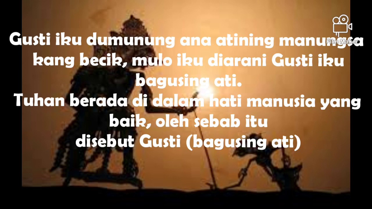 Javanese Advice for us (nasehat jawa untuk kita) - YouTube