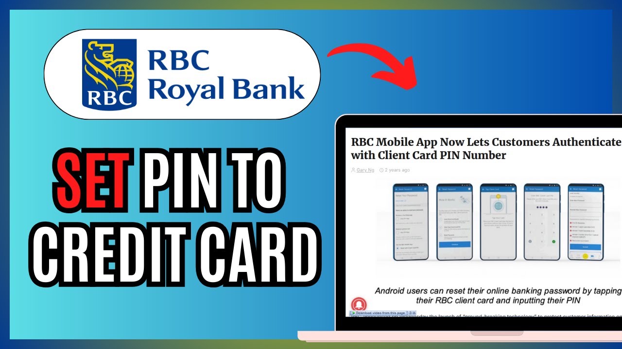 How to SET RBC CREDIT CARD PIN 2024! - YouTube