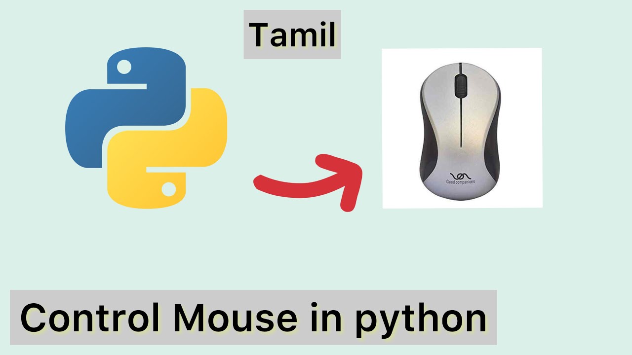 How To Control Mouse Mouse In Python Tamil Video Python
