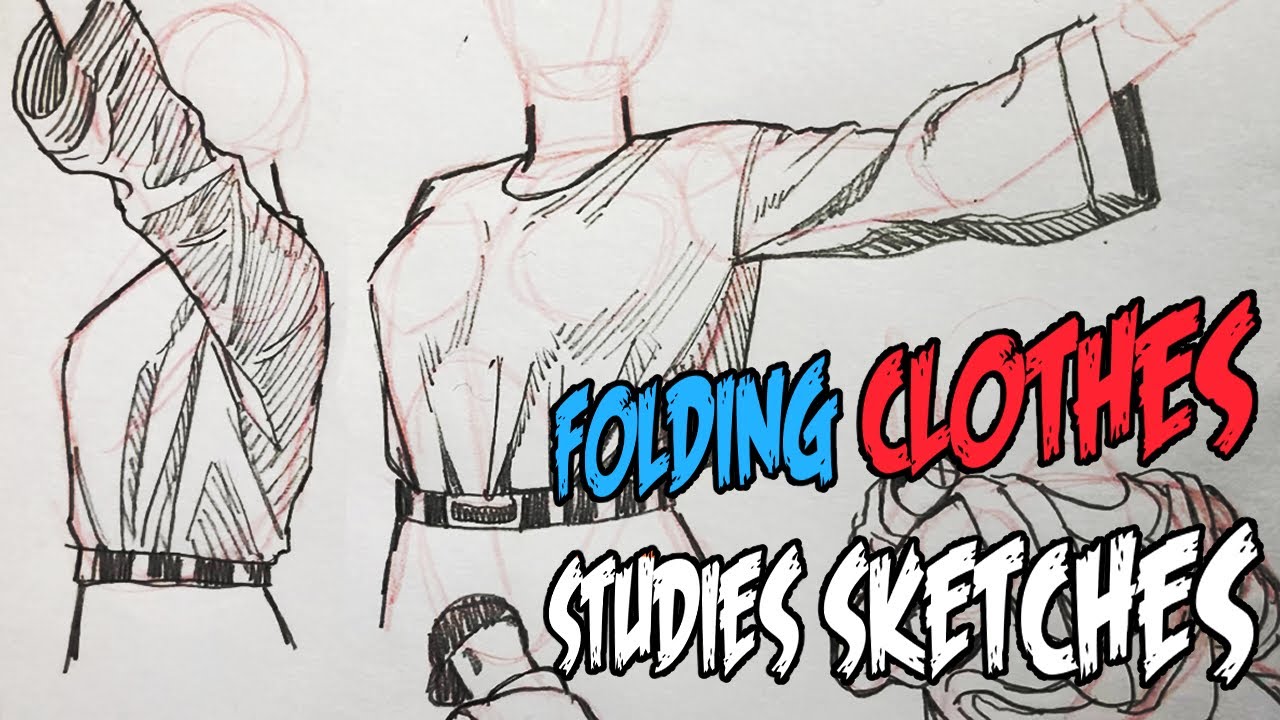 Drawing Clothing Folds Studies - Draw With Me - YouTube