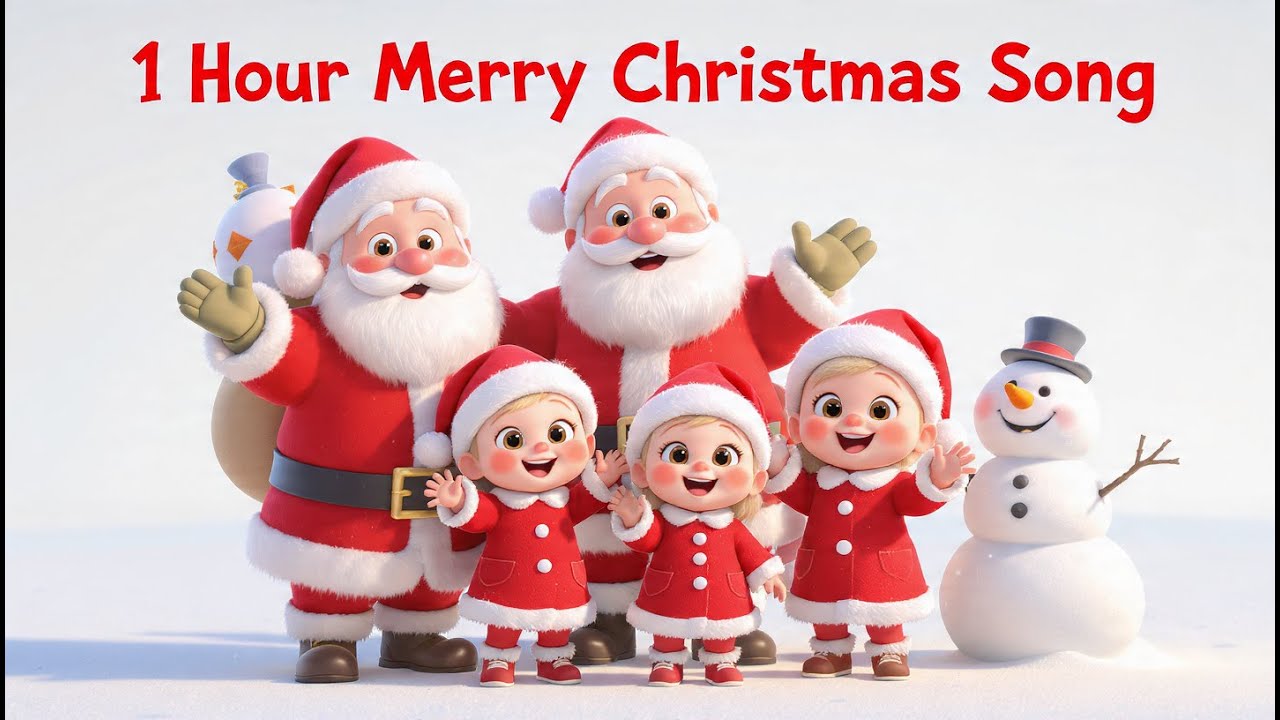 Merry Christmas Song + Jingle Bells 🔔 | Christmas Songs for Kids | 1 ...