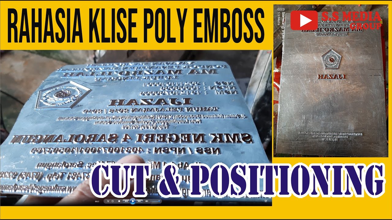 KLISE POLY EMBOSS (Cutting and Positioning) - YouTube