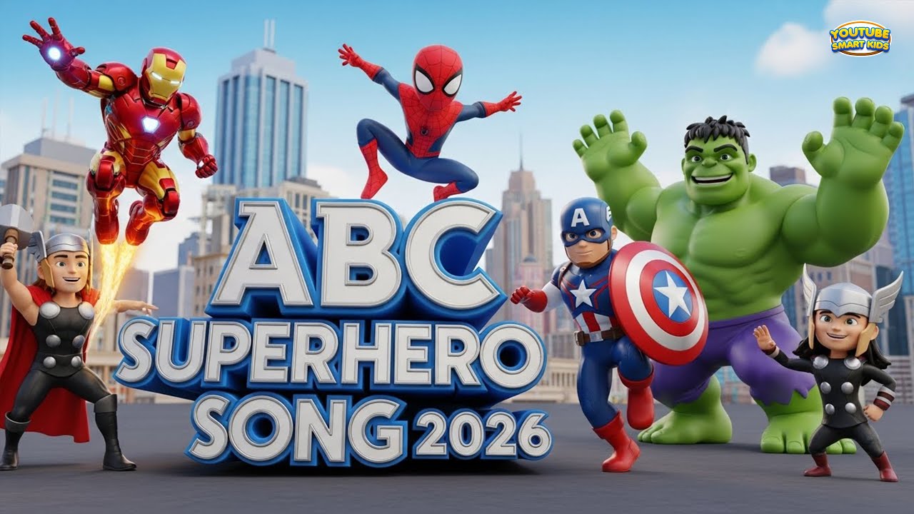 Superhero ABC Song 2026 | A to Z ABC Learning for Kids | Learn ABC with ...