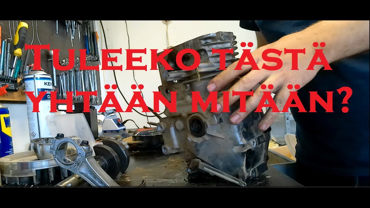 Ruohonleikkurin moottorin korjaus osa 2. Purku ja ihmettely. - YouTube
