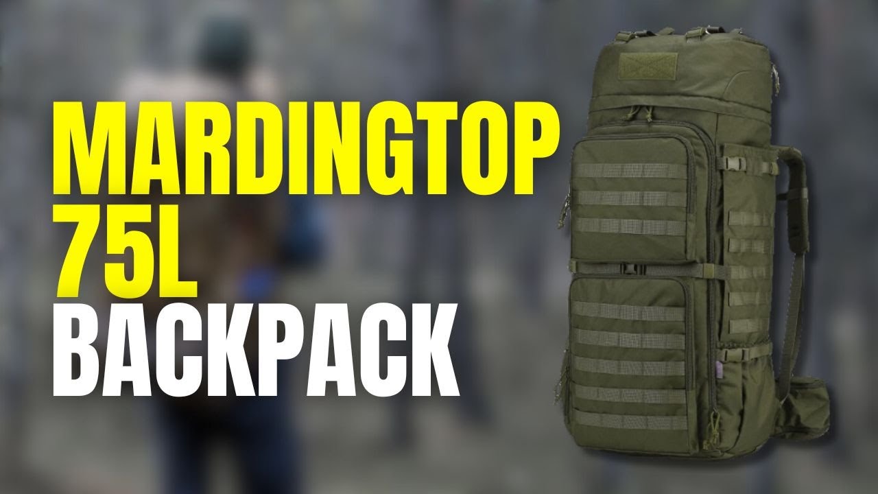 Mardingtop tactical 75L Molle System Internal Frame Backpack - YouTube