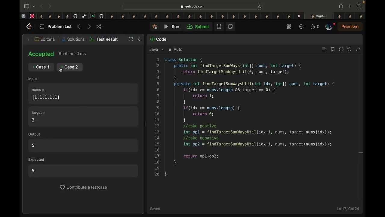 Target Sum | Dynamic Programming - YouTube