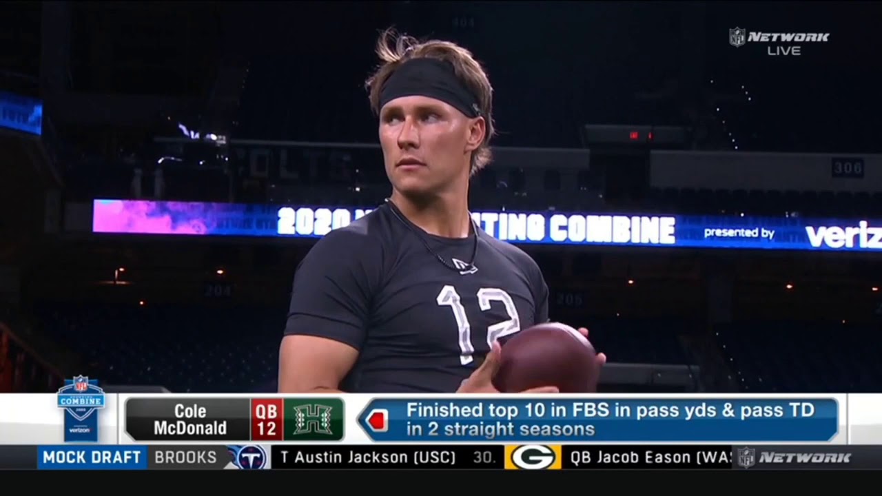 2020 NFL Scouting Combine: Cole McDonald - YouTube