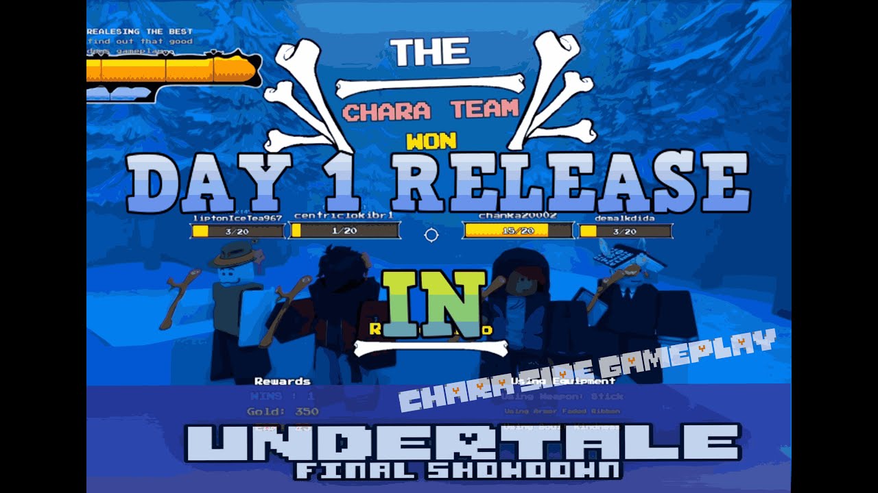 UFS DAY 1 RELEASE GAMEPLAY (Chara Side) /Undertale Final Showdown - YouTube